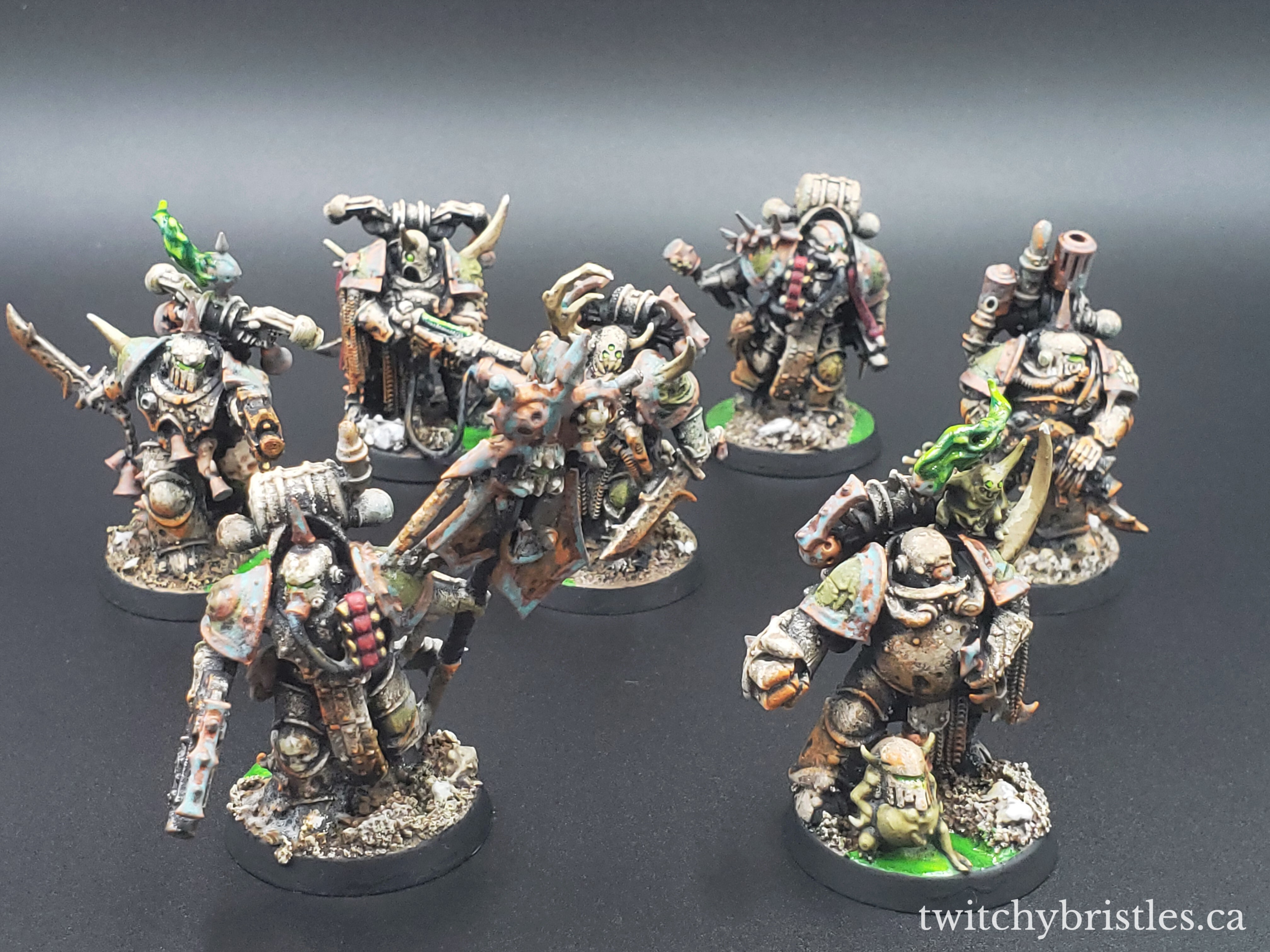 Champion and Icon-Bearer – Plague Marine Characters – Twitchy Bristles ...