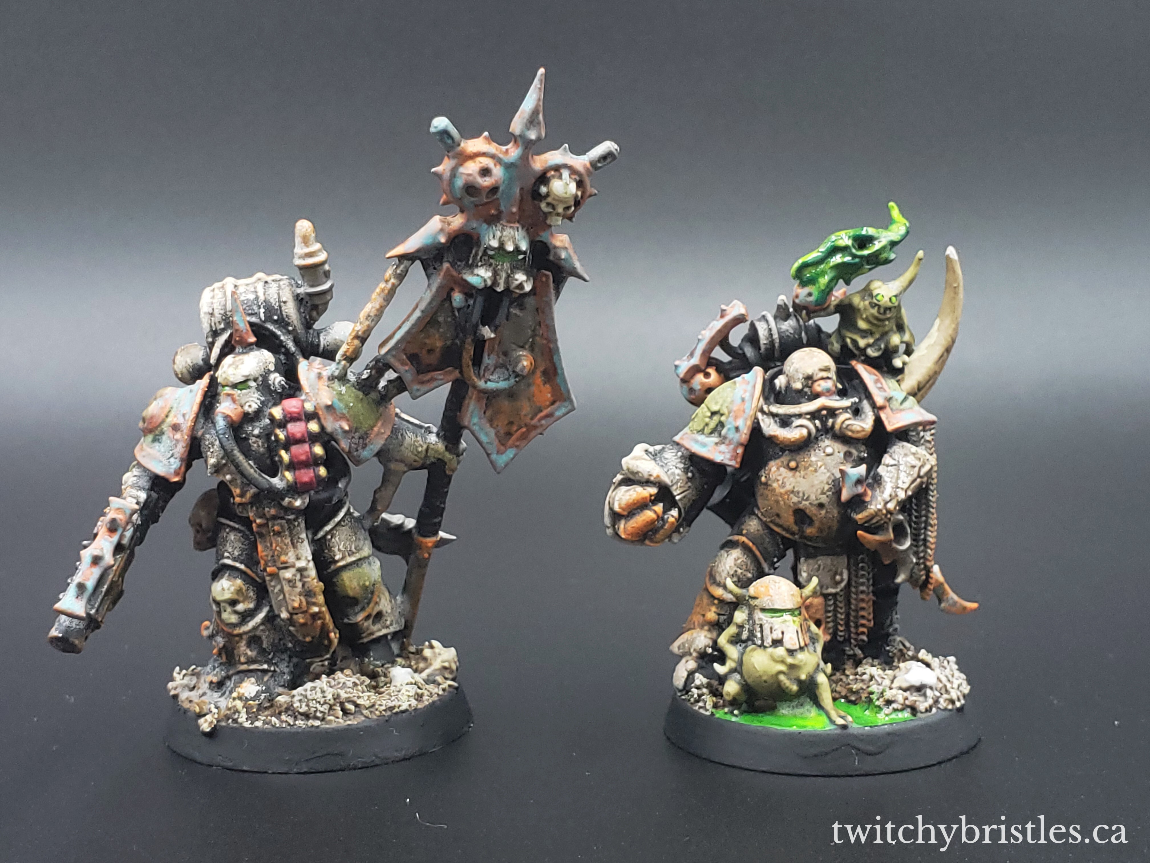 Champion and Icon-Bearer – Plague Marine Characters – Twitchy Bristles ...